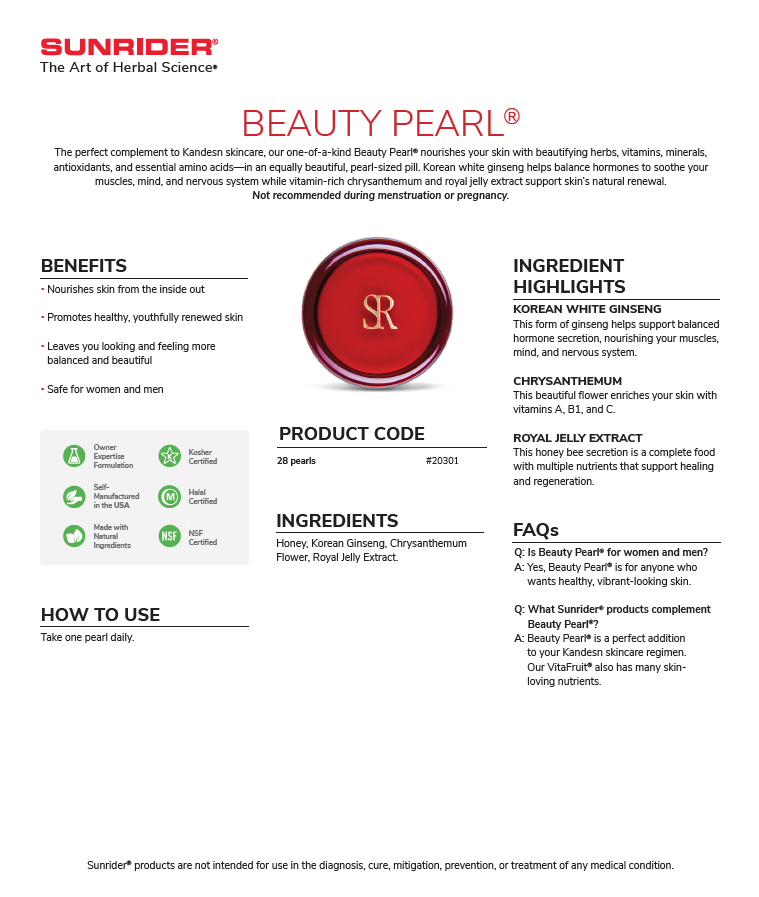 Beauty Pearl® – Sunrider Australia